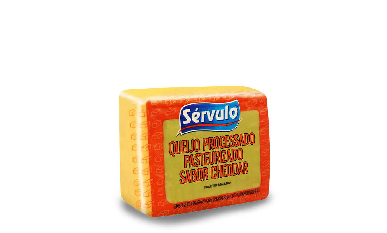 Queijo Processado Sabor Cheddar - SÃ©rvulo LaticÃ­nios